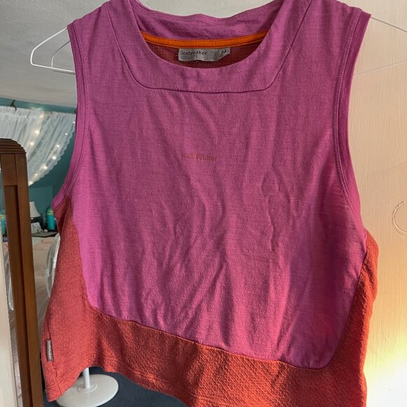 Icebreaker | Tops | Icebreaker Coollite Zoneknit Merino Wool Tank Crop ...